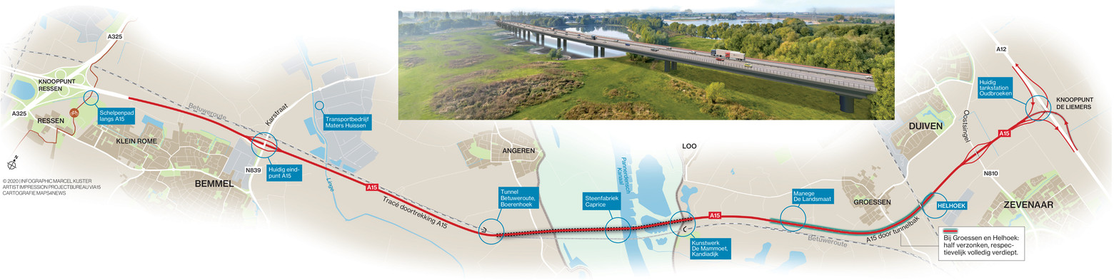 Ontsteltenis bij tegenstanders verlengen A15: ‘Extra uitstoot wordt ...