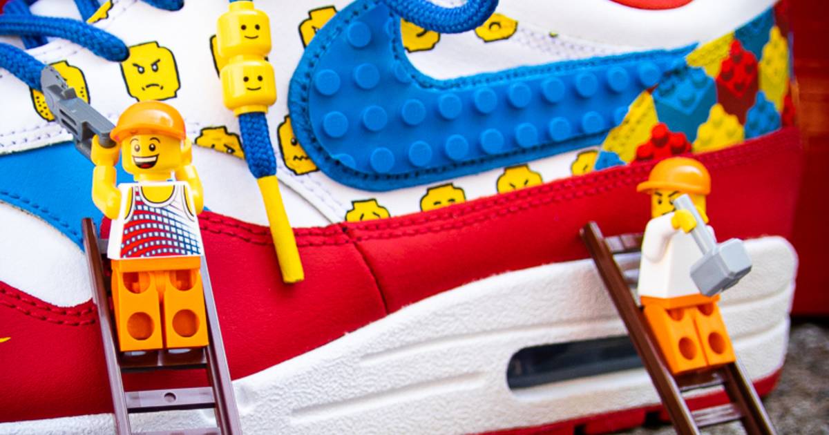 Sneakers gemaakt met LEGO-blokjes vallen in de smaak: “Echte schoenen ...