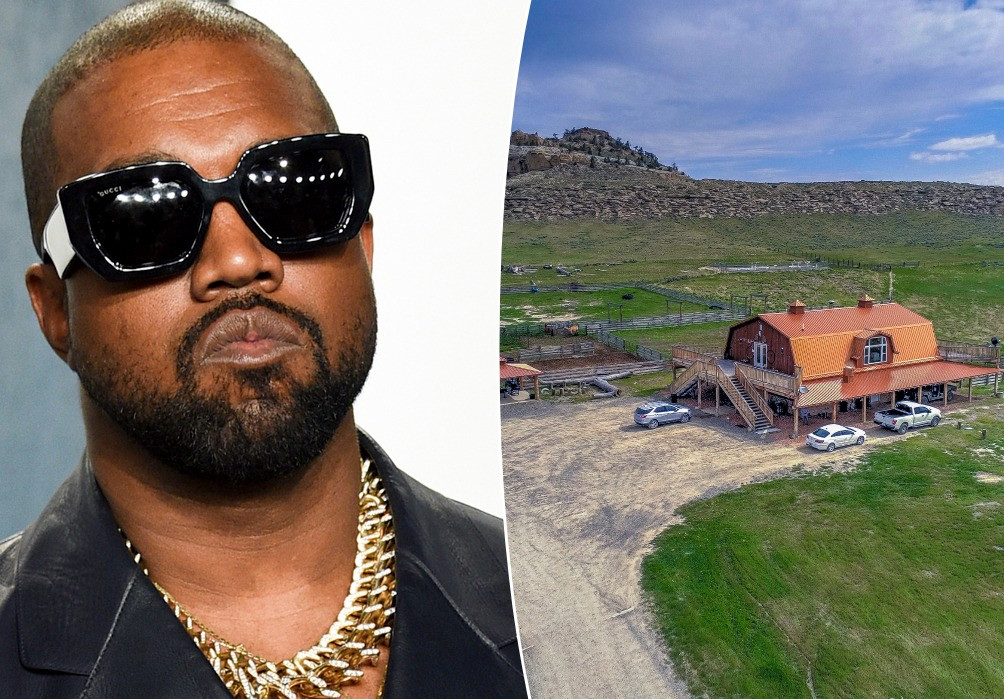 Kanye West zet zijn enorme ranch te koop voor ‘maar’ 9,5 miljoen euro ...