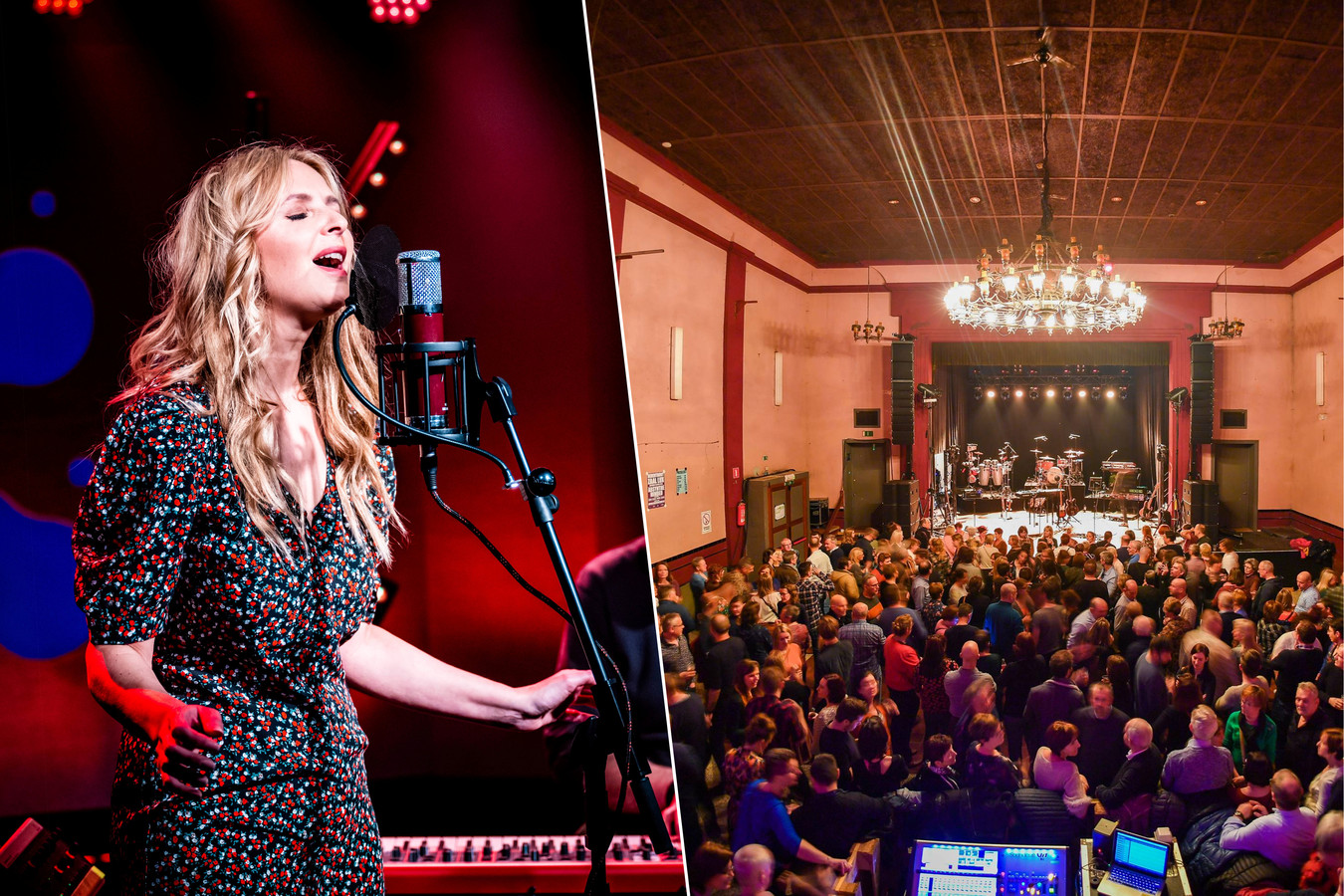 Isabelle A met coverband Les Copines voor amper 2 euro in Zaal Lux ...