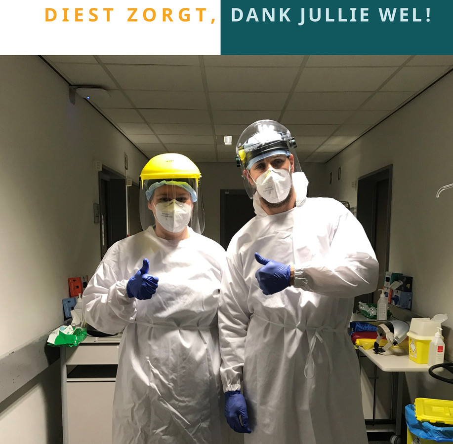 Vrijwilligers stikken 1.500 uren en maken 1.174 schorten voor AZ Diest ...