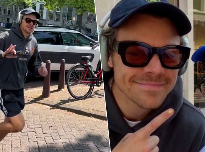 Harry Styles rennend op Vans gespot in Amsterdam: voor z'n plezier of ...