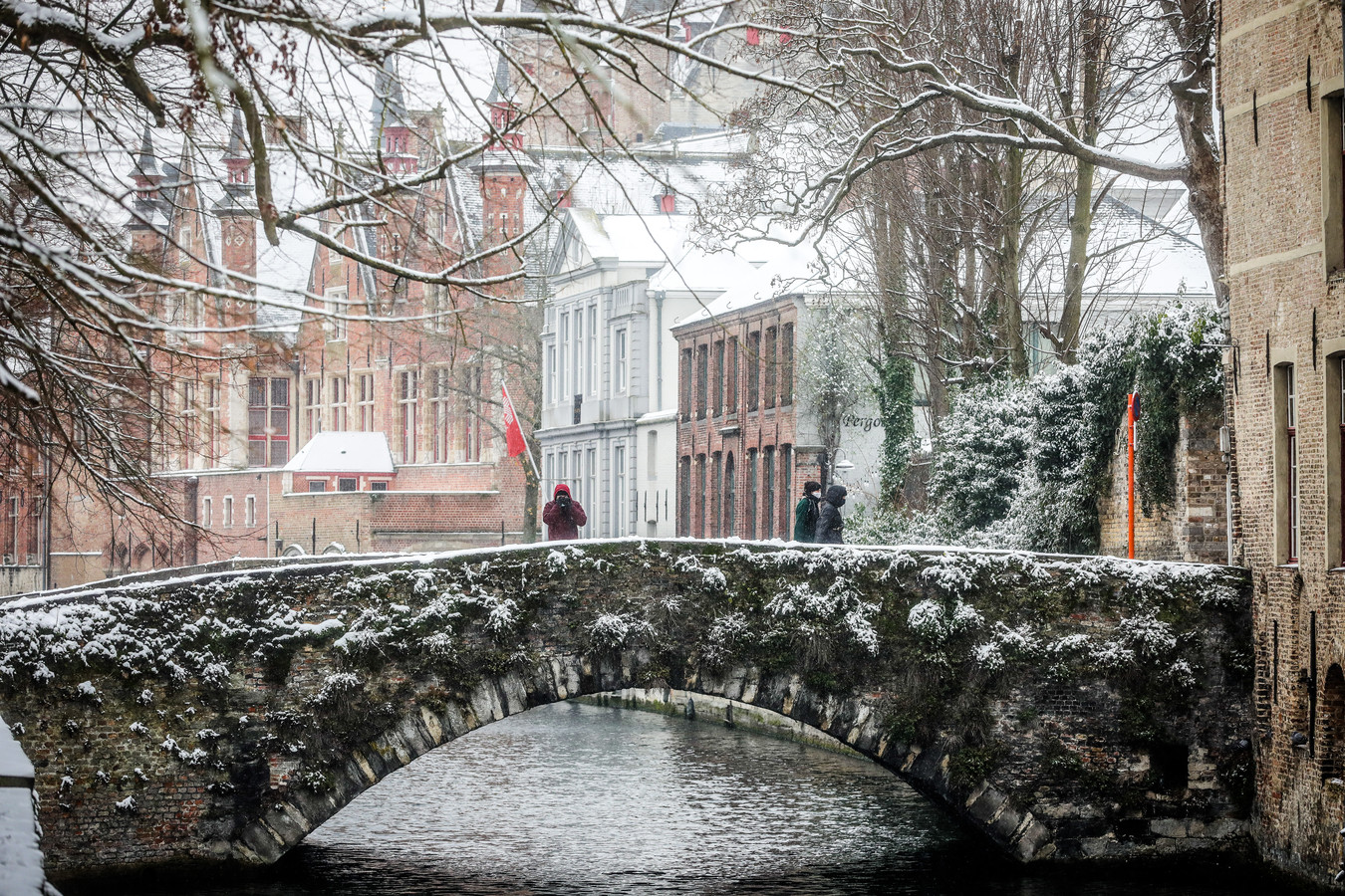 IN BEELD. Zo hard genoot de Bruggeling van het sneeuwtapijt, inclusief ...