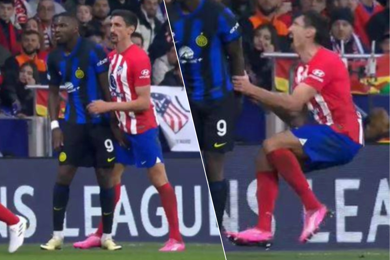 Un mauvais geste non sanctionné: quand Thuram pince les parties génitales de Savic en plein ...