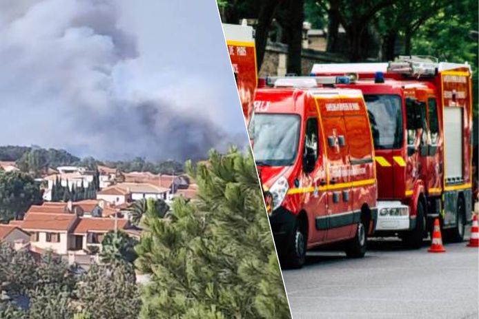 Evacuaties om bosbrand in uiterste zuiden van Frankrijk, ook camping ...