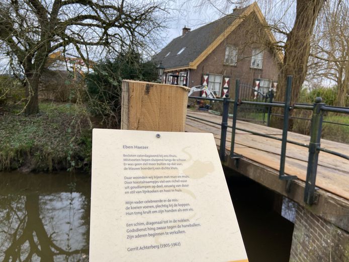 Gedichten van Gerrit Achterberg vernieuwd op klompenpad van Wijk bij ...