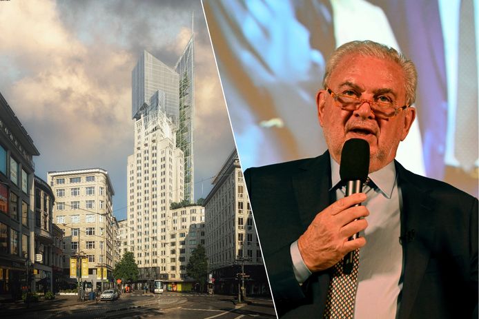 Fernand Huts gooit ontwerp met glazen toren bij Antwerpse Boerentoren ...