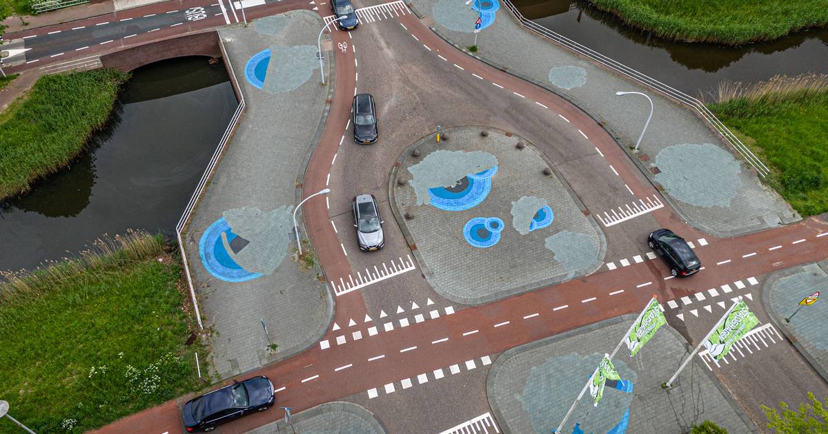 Vervelend staartje voor proef met felgekleurde rotondes: na 60.000 euro ...