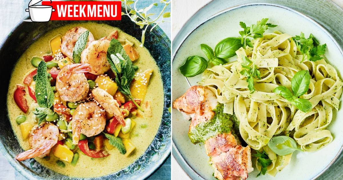 Van een curry met mango en scampi tot salade met crispy kipblokjes ...