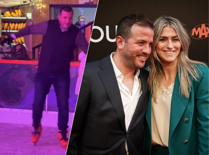 Hilarisch: Rafael der Vaart stuntelt op kunstijs en wordt uitgelachen ...