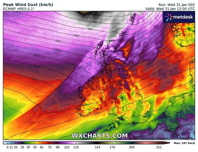 Noorse weerdienst waarschuwt landgenoten met code rood voor bomcycloon ...