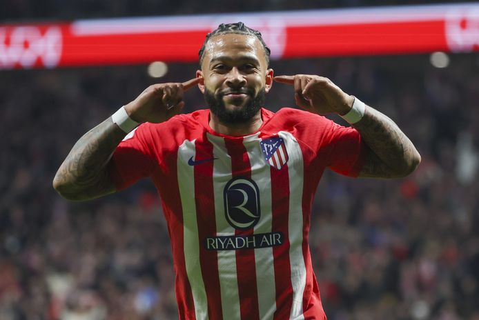 Memphis Depay schiet Atlético Madrid naar halve finales Copa del Rey ...