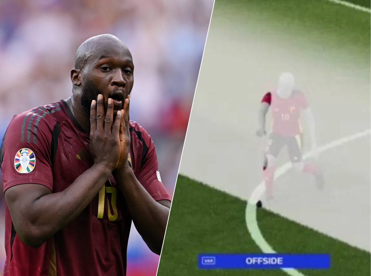 Ongeloof nadat ook derde EK-goal Romelu Lukaku wordt afgekeurd: 'Dit is ...