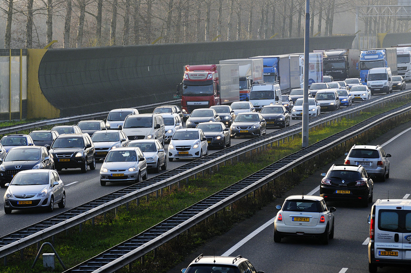 'Files A15 aanpakken met extra rijstrook' | Foto | AD.nl