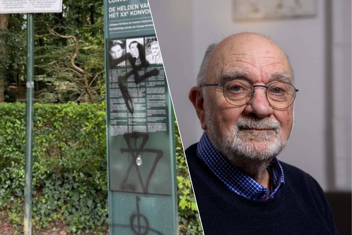 Gedenkteken in Ter Kamerenbos opnieuw beklad met nazisymbolen ...