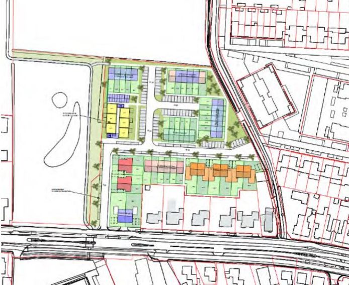 Plan voor zestig woningen op plek Sportcentrum Berghem | Oss | AD.nl