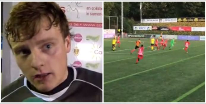 Doelman die internetsensatie werd met "Oké ja"-interview scoort met fantastische omhaal | Time ...