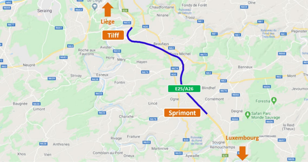 Deux mois pour rendre l’autoroute E25 plus silencieuse entre Sprimont ...