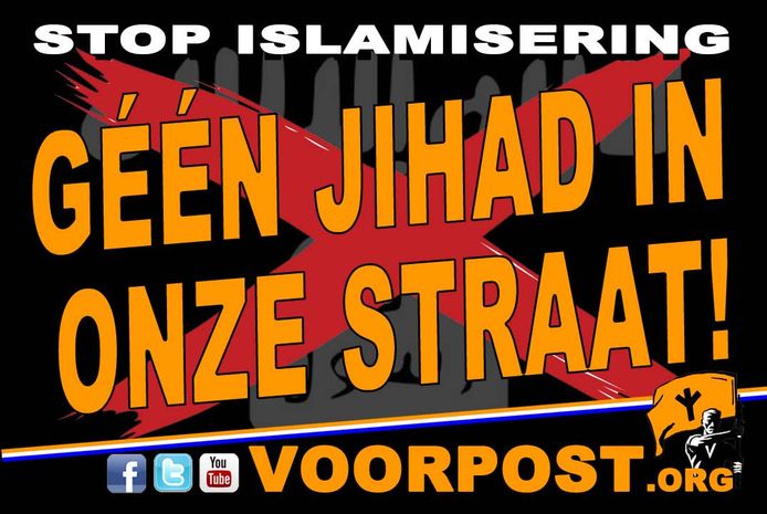 Politie onderzoekt sticker met ‘Stop islamisering’ op ruit ...