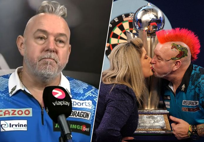 Uitzonderlijk géén kleurrijk kapsel voor Peter Wright doordat ...