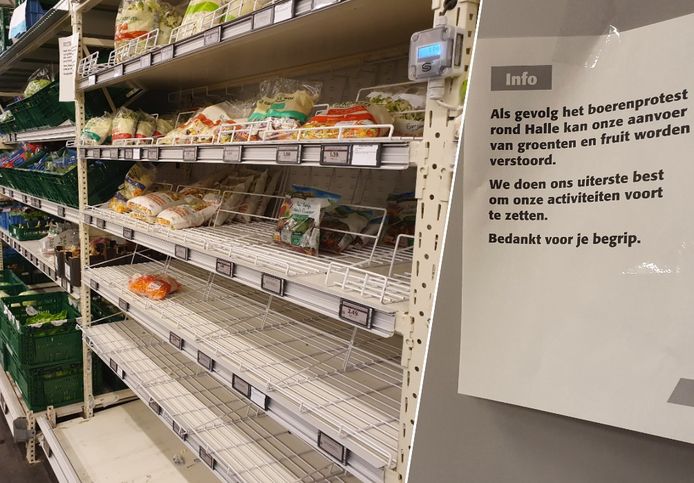 Winkelvoorraad Colruyt slinkt door blokkades van boeren: “Aanvoer van ...