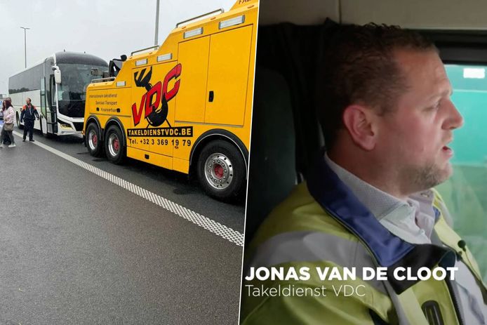 Bus vol toeristen wil plots niet meer stoppen: takelaar getuigt hoe hij ...