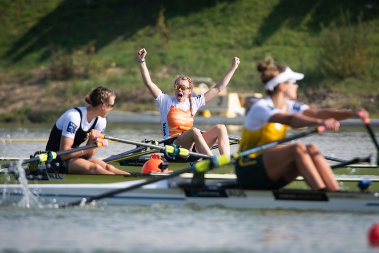 Unicum voor Nederlandse roeien: Karolien Florijn pakt wereldtitel in skiff