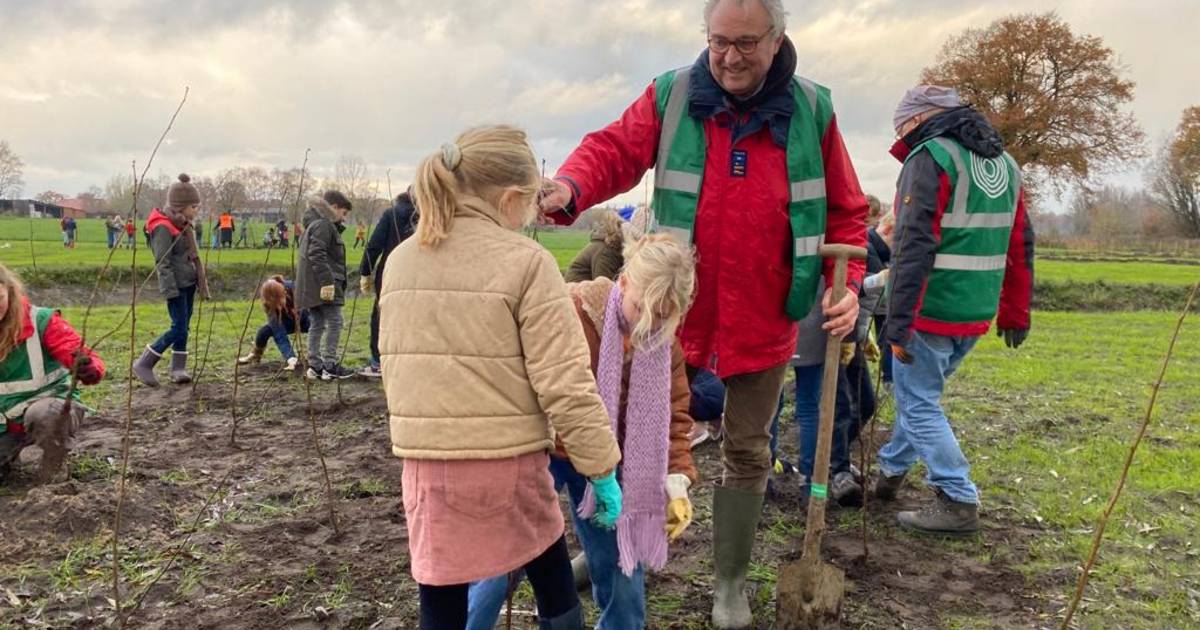 Leerlingen WIGO planten 2.006 bomen en struiken aan in landschapspark WilderTnis | Essen | hln.be
