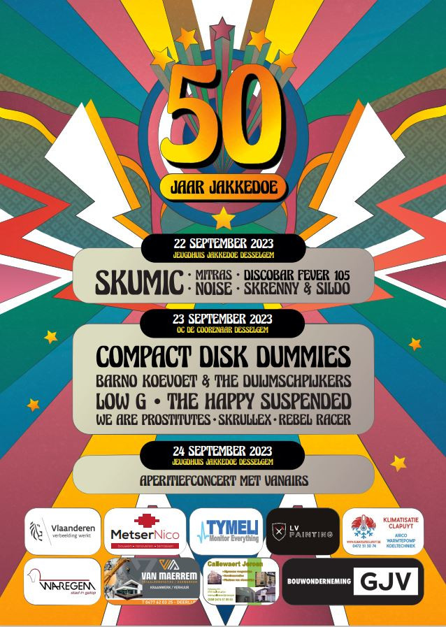 50-jarig jeugdhuis Jakkedoe strikt Compact Disk Dummies voor jubileum ...