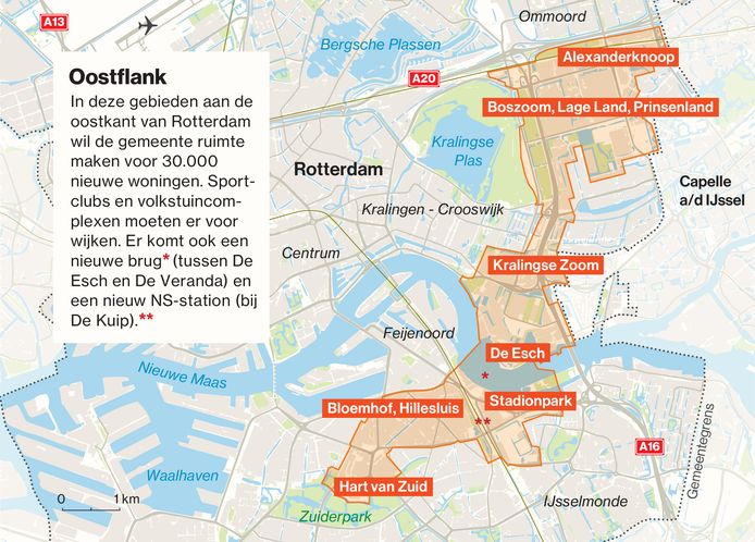 Ontwikkelen Oostflank grote stap om van Rotterdam één stad te maken ...