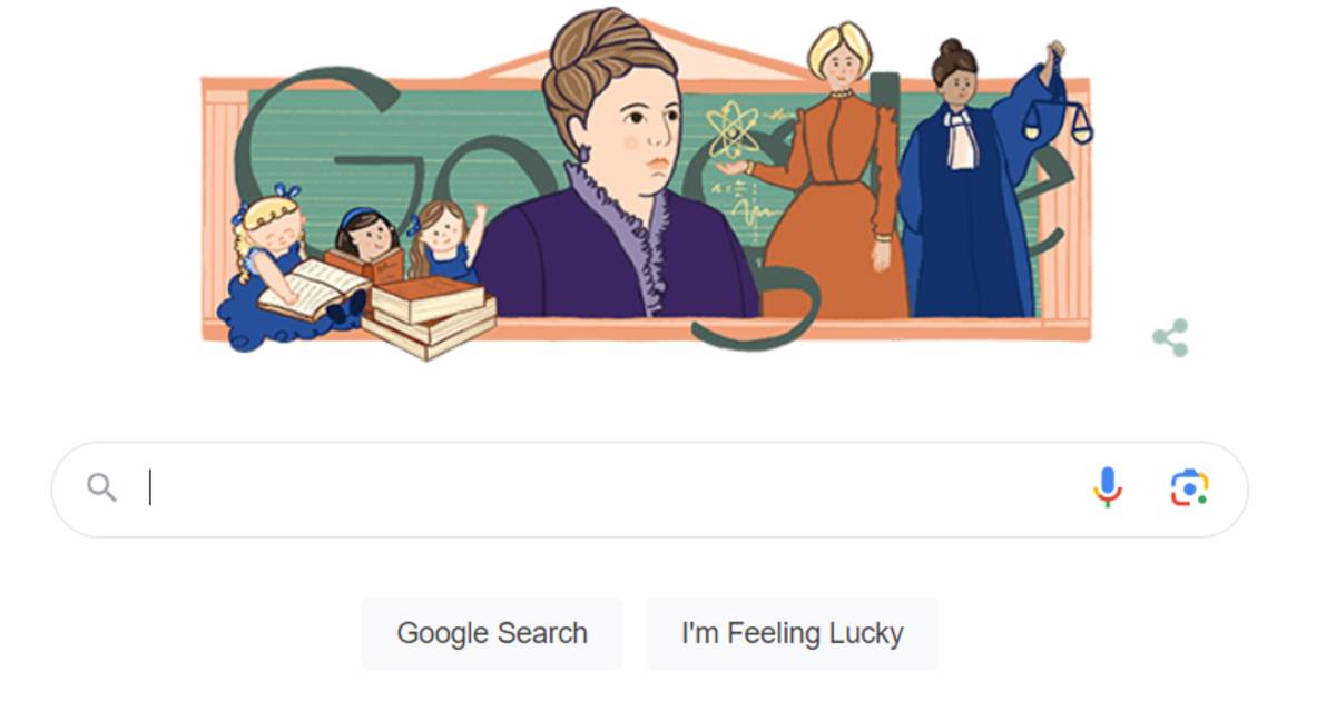 Wie is dat toch, op de voorpagina van Google vandaag? Weinig Belgen ...