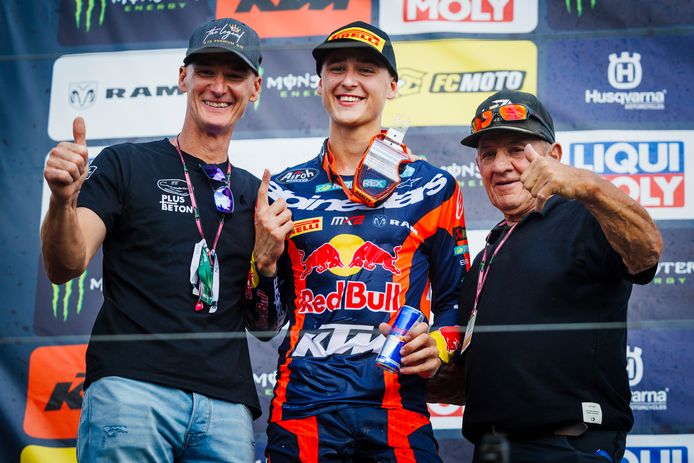 Eerste zege Liam Everts maakt papa Stefan (én opa Harry) emotioneel ...