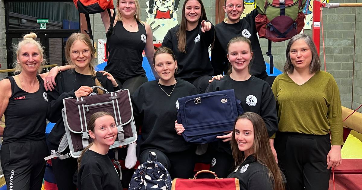 GymMAX Dance schenkt boekentassen aan Warmste Winkel | Dendermonde | hln.be