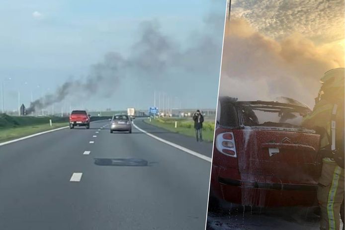 KIJK. Bizar voorval op E40 in Nieuwpoort: wandelt bestuurder weg over ...