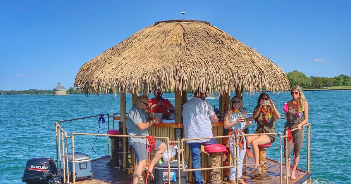 Binnenkort te zien op het Veerse Meer: de Tiki Boat Bar. ‘Dit wordt ...