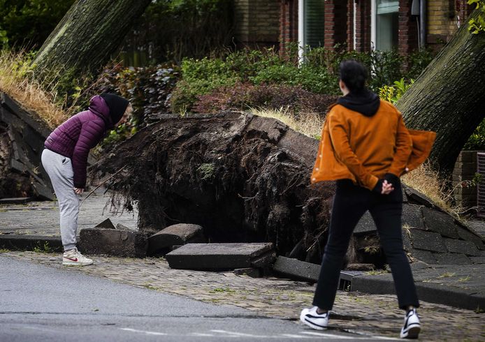 Bekijk hier de schade van zomerstorm Poly: een spoor van vernieling ...