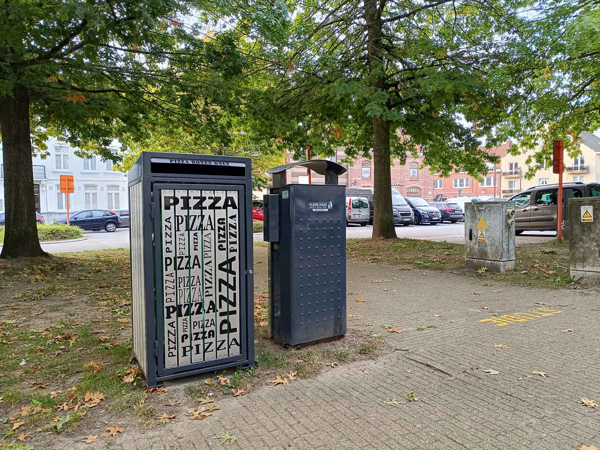 Speciaal ontworpen ‘pizzavuilnisbak’ moet probleem rondslingerende ...