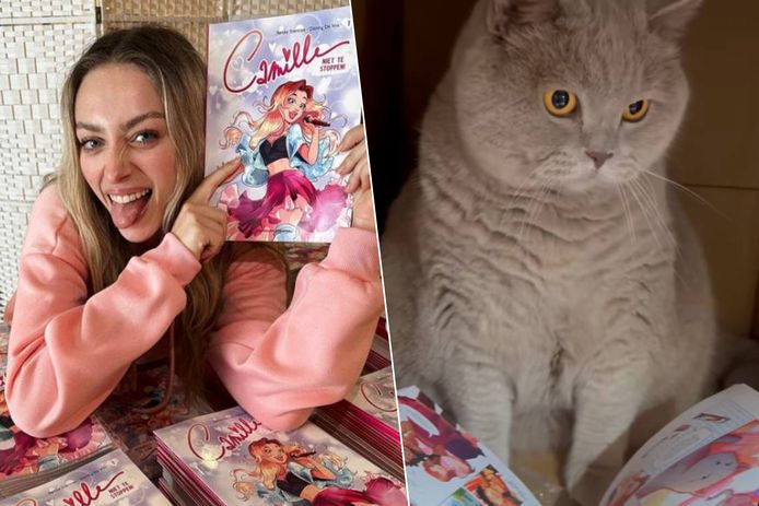 Camille brengt eerste strip uit: kat Moustache lijkt nog niet echt ...