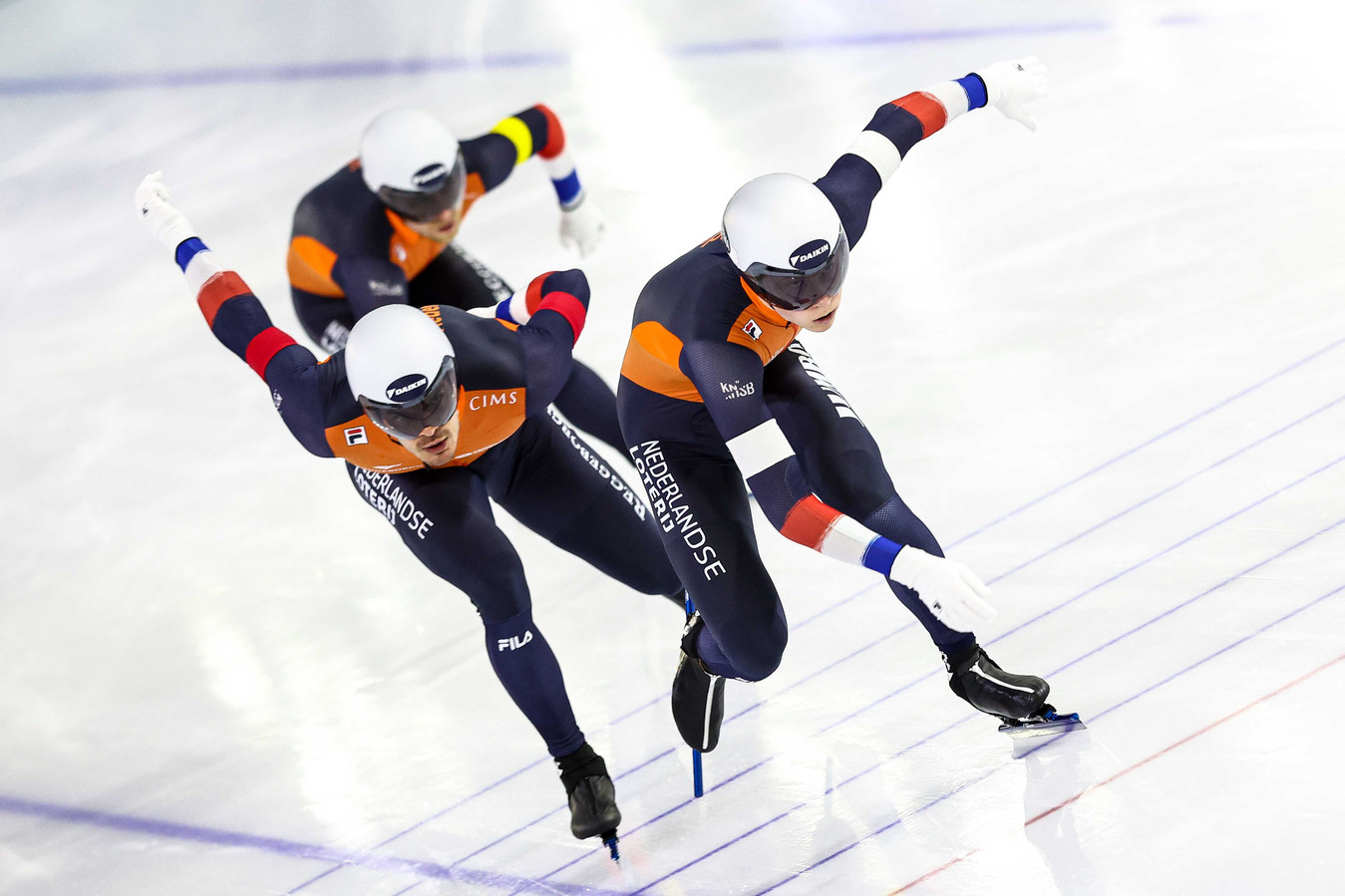 Nederlandse teamsprinters snellen naar zilveren medaille op WK ...