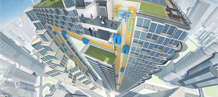 Gigantische paperclip in skyline New York | Buitenland | AD.nl