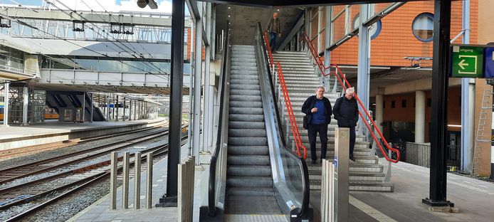De meest intensief gebruikte roltrap Amersfoort Centraal spoor 1/2 ...