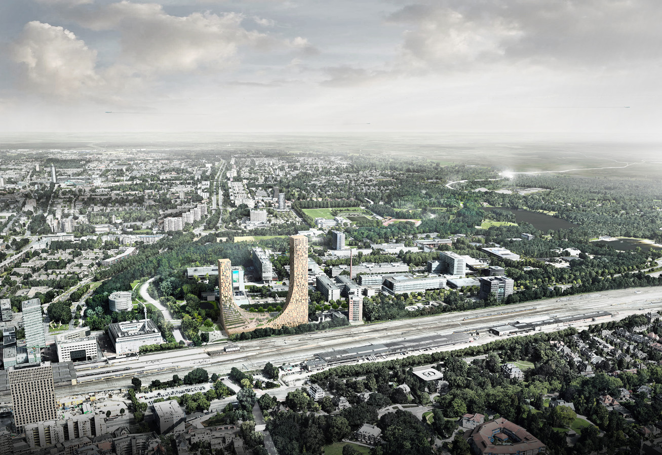 Dutch Mountains krijgt torens van 150 en 110 meter bij spoor in ...