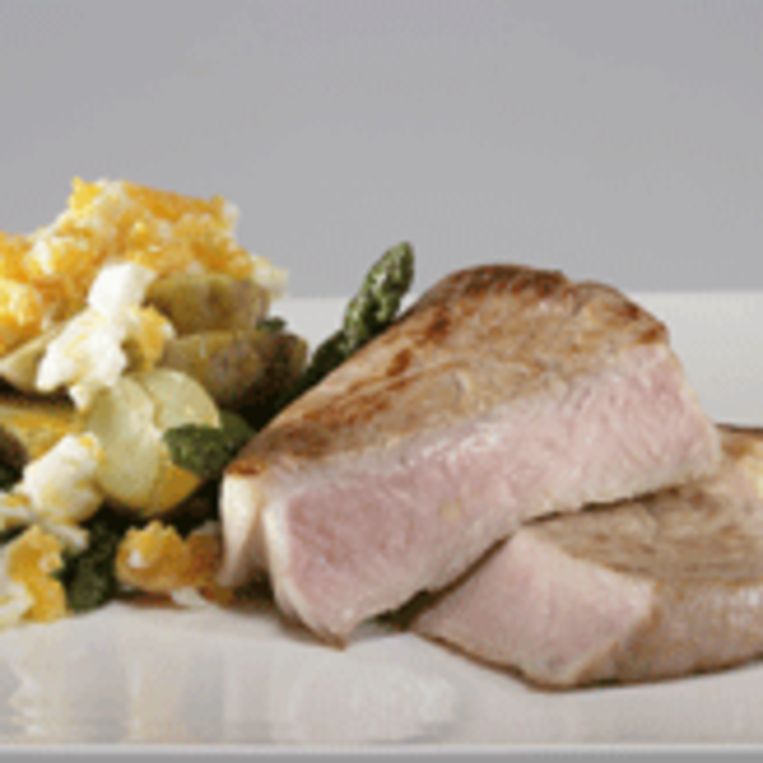 Kalfsentrecote met groene asperges | Libelle