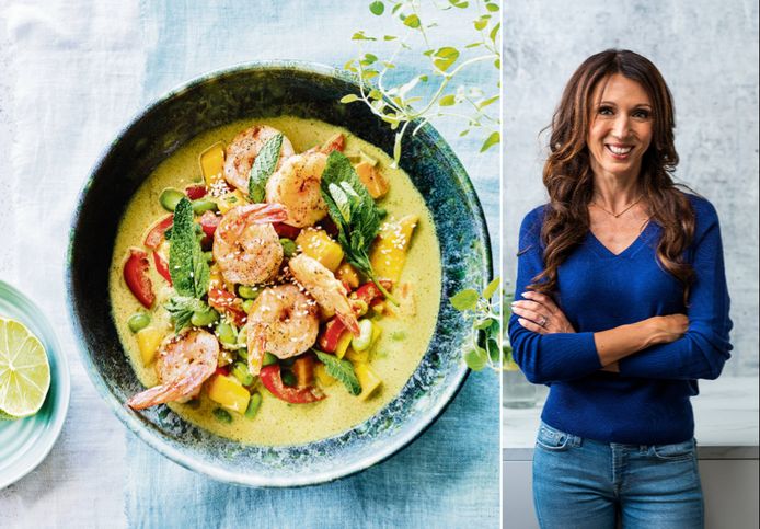 Frisse curry met mango, edamame en scampi | Eten | hln.be
