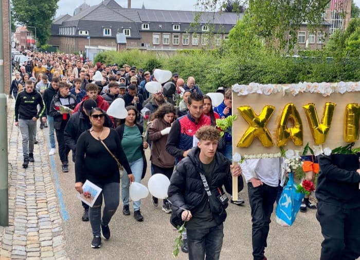 Opgepakte verdachte (19) liep mee met stille tocht vermoorde Xavier ...