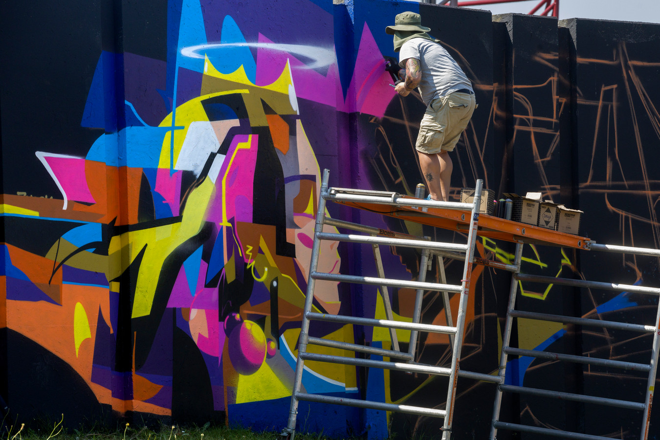 Graffiti-kunstenaars maken Eindhoven weer een beetje mooier | Foto | AD.nl