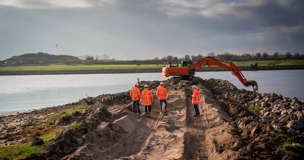 Dankzij het verlagen van deze kribben in het Pannerdensch Kanaal houden ...