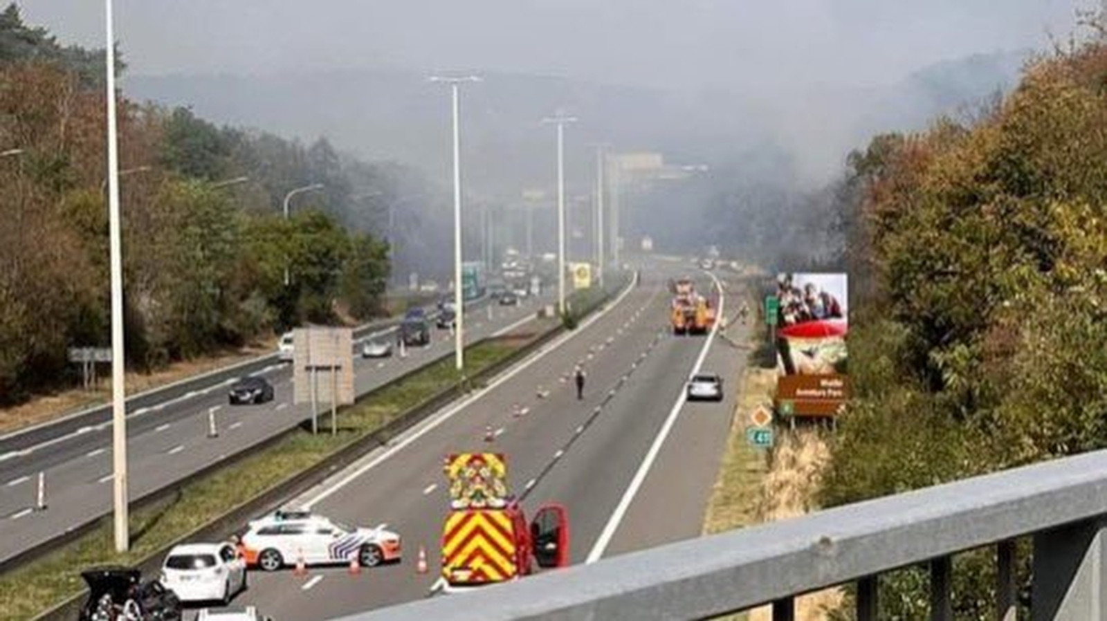 L'autoroute E411 partiellement refermée à Wavre en raison d'une légère ...
