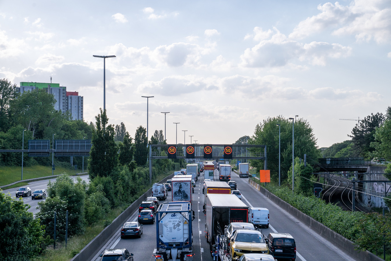 Ongeval ter hoogte van Antwerpen-Zuid op Antwerpse Ring richting ...