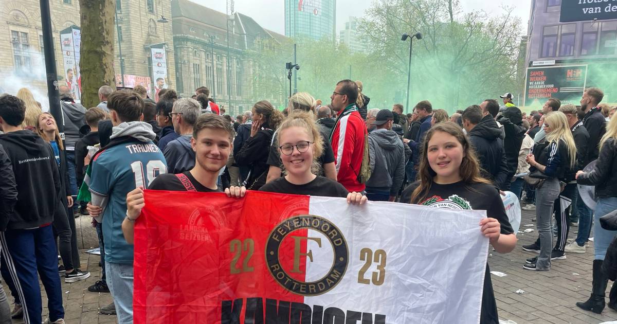 Deze Feyenoord-supporters komen uit hele land voor huldiging: ‘Al 24 ...